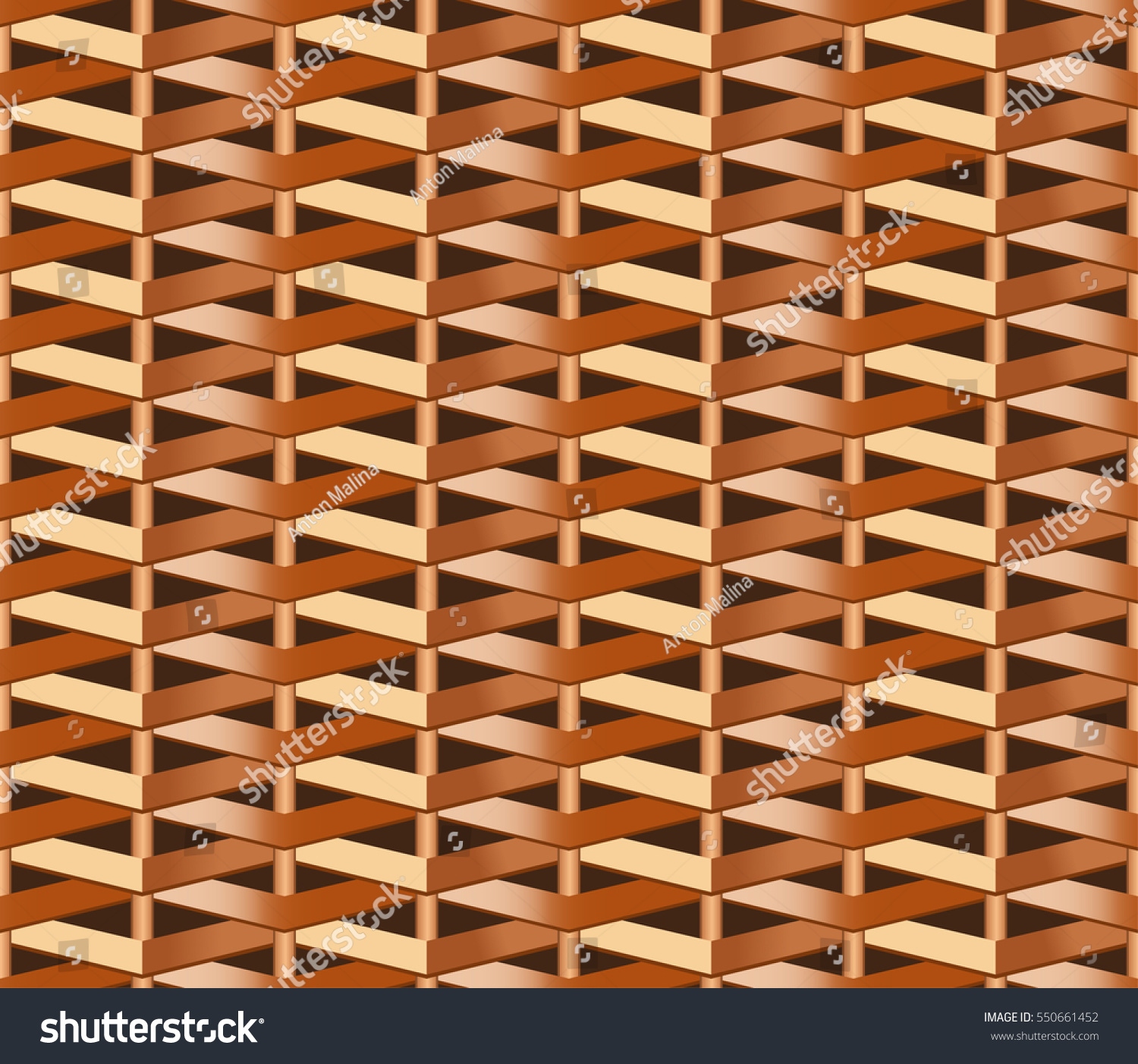 Rattan Weaving Background: vector de stock (libre de regalías ...