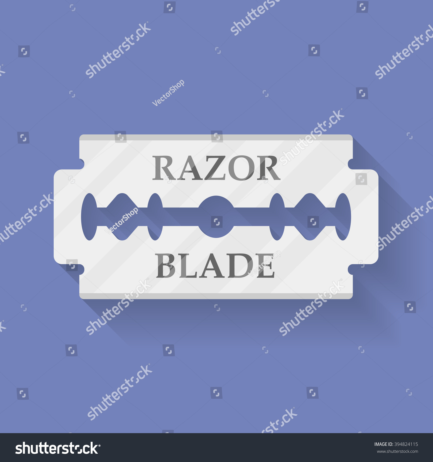 Razor Blade Icon Symbol Stock Vector (Royalty Free) 394824115 ...