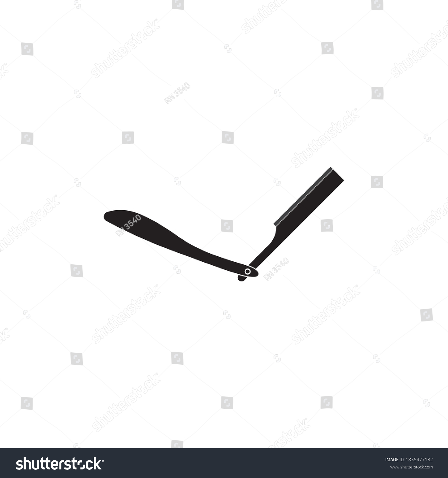 Razor Blade Logo Vector Design Illustration Stock Vector (Royalty Free ...