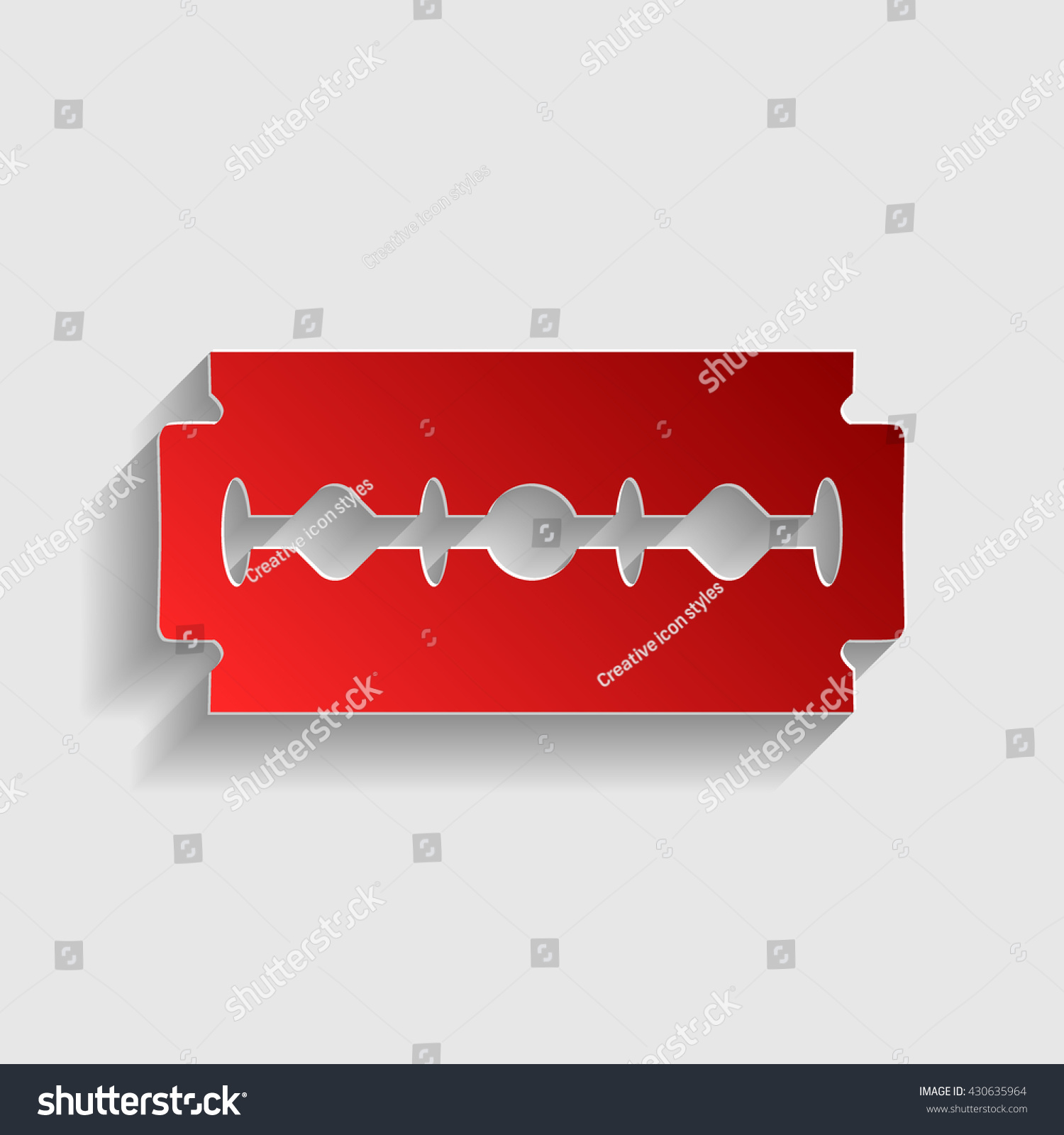 Razor Blade Sign Stock Vector (Royalty Free) 430635964 | Shutterstock