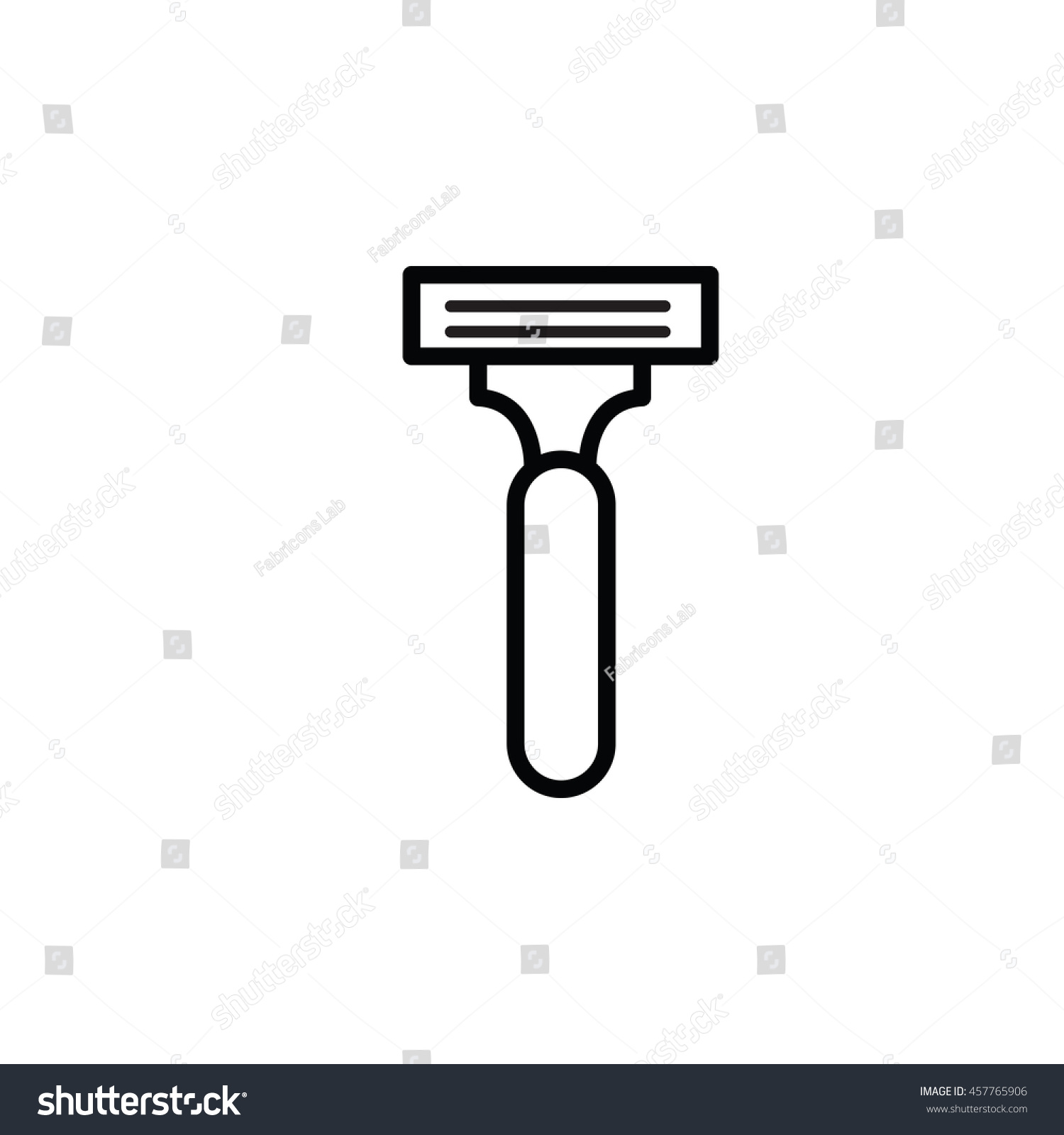 Razor Outline Icon Stock Vector 457765906 - Shutterstock