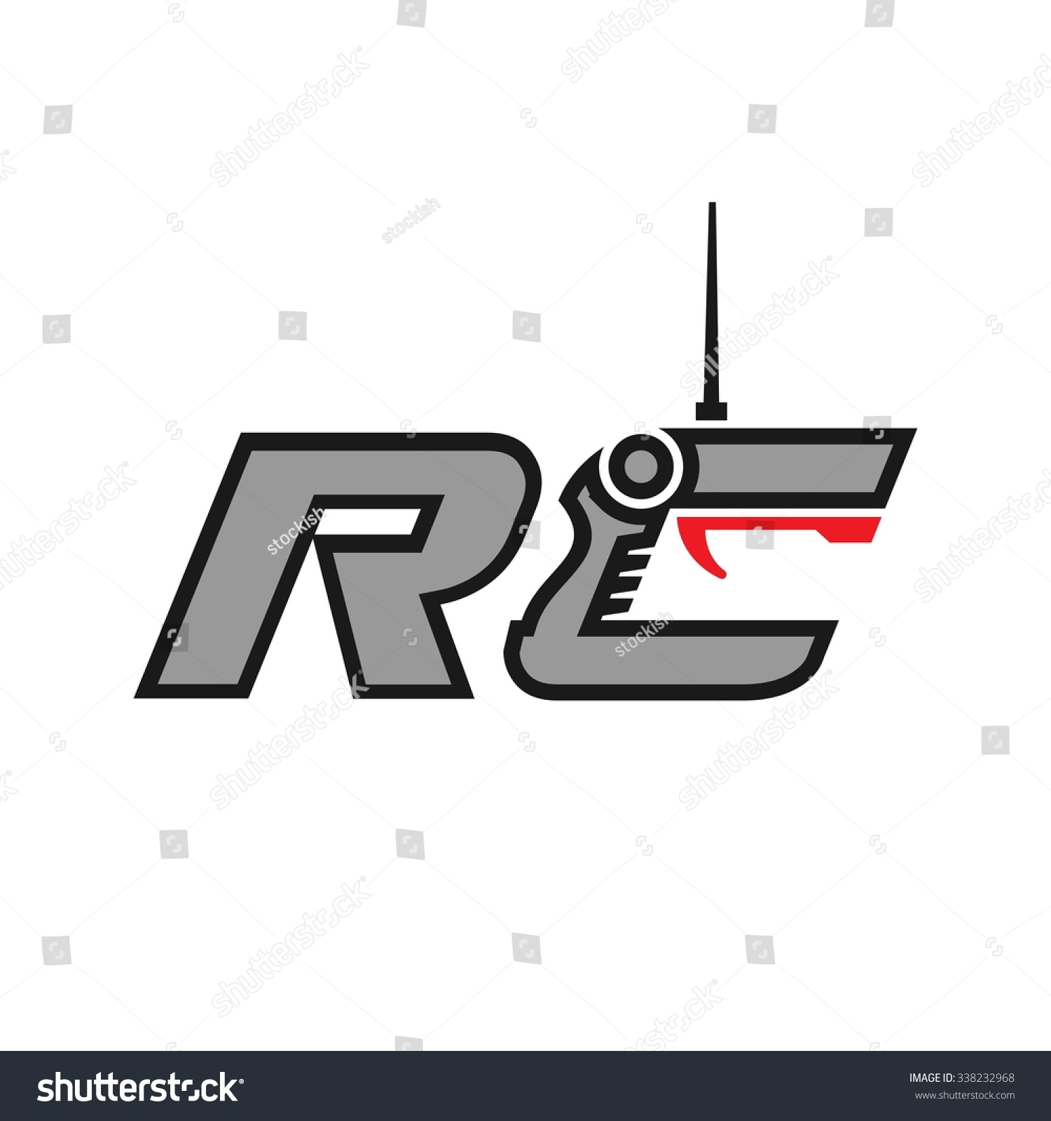 Rc Logo Vector. Radio Control Logo. - 338232968 : Shutterstock