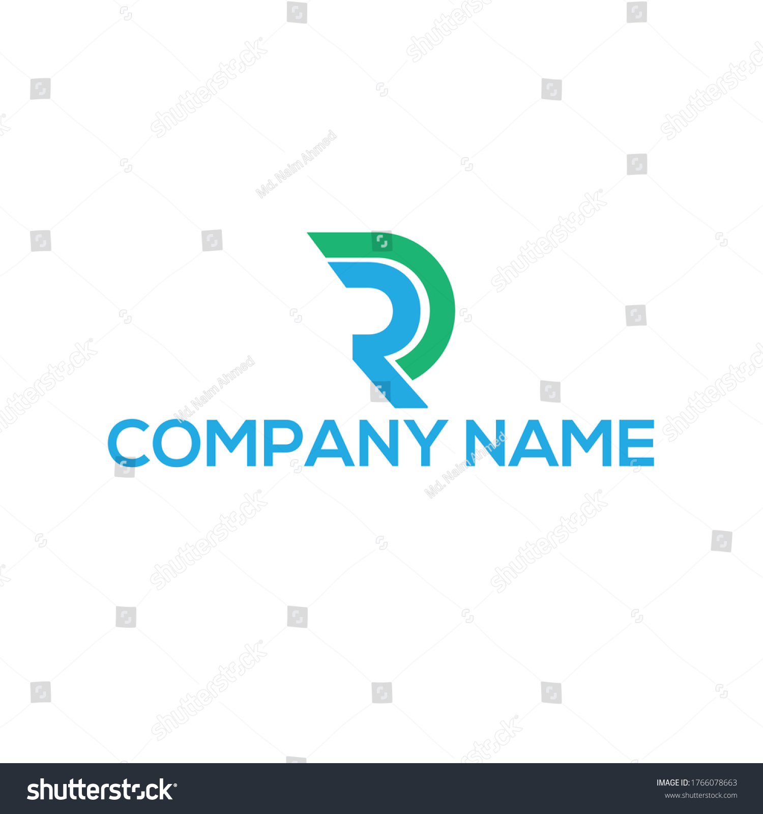 Rd Logo Design Business Logo Vector Stock Vector (Royalty Free ...