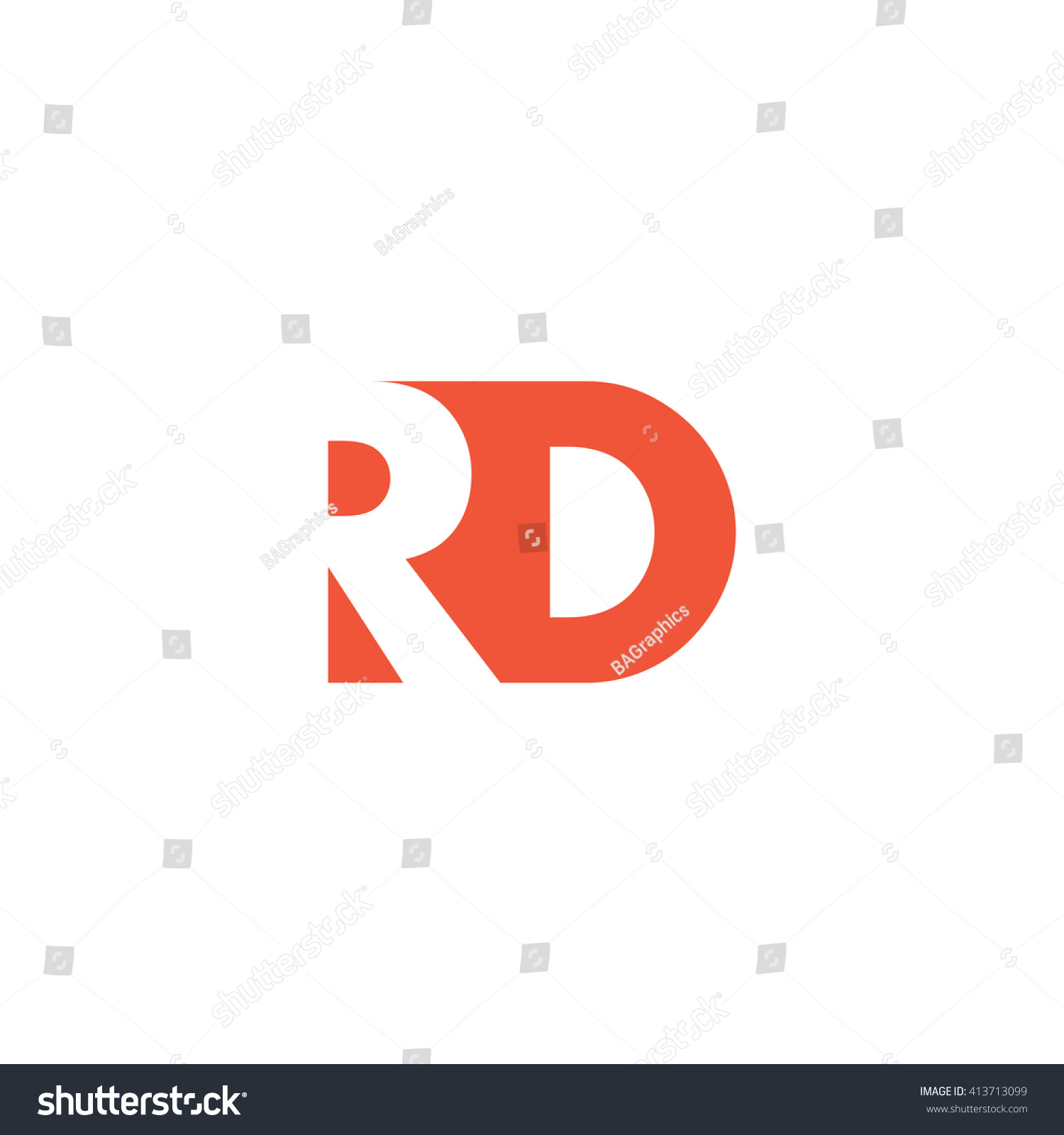 Rd Logo Vector Graphic Branding Letter Stock Vector (Royalty Free ...