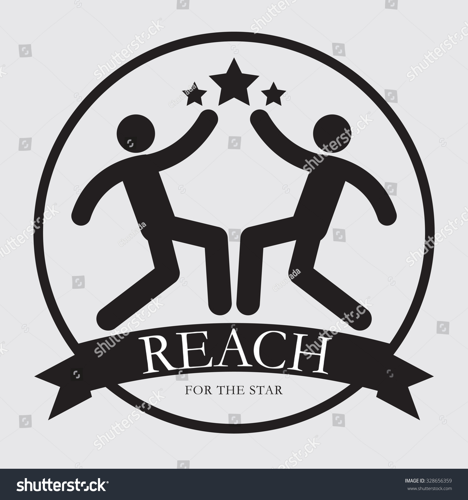 Reach Star Vector Illustration Stock Vector (Royalty Free) 328656359 ...