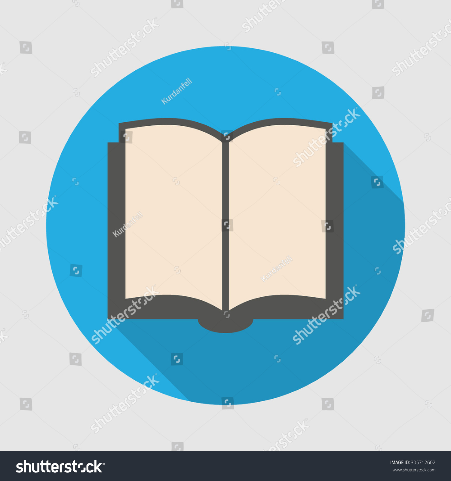Read Book Icon Stock Vector (Royalty Free) 305712602