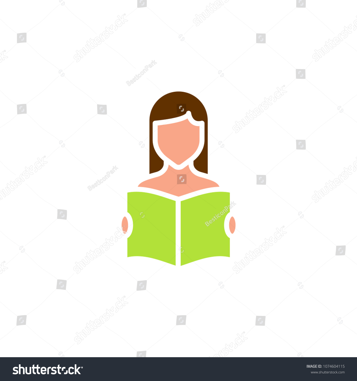 Reading Book Icon Illustration Vector Symbol Stock Vector (Royalty Free ...