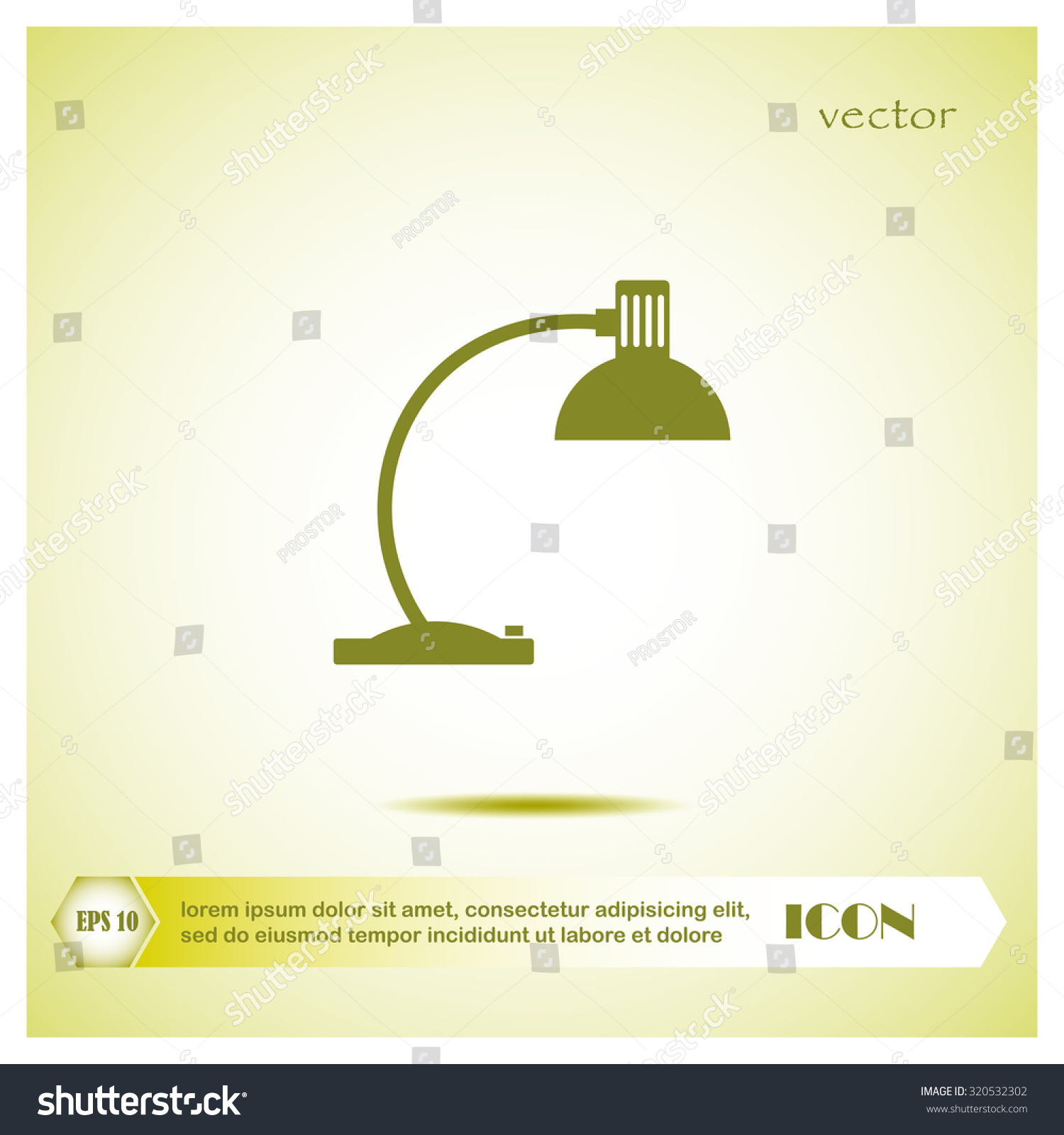Readinglamp Vector Illustration Stock Vector (Royalty Free) 320532302 ...