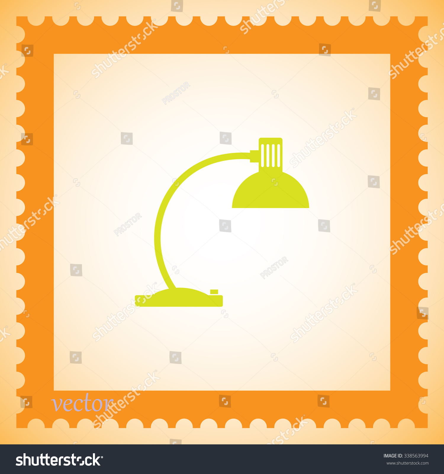 Readinglamp Vector Illustration Stock Vector (Royalty Free) 338563994