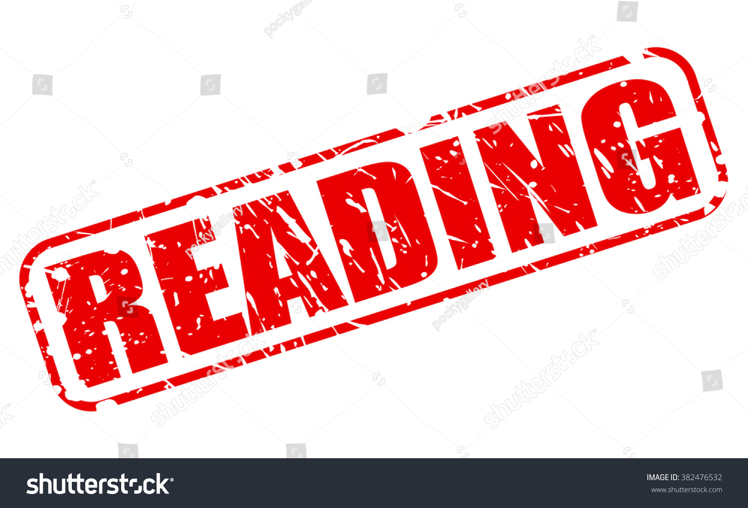 Reading Red Stamp Text On White: vector de stock (libre de regalías ...
