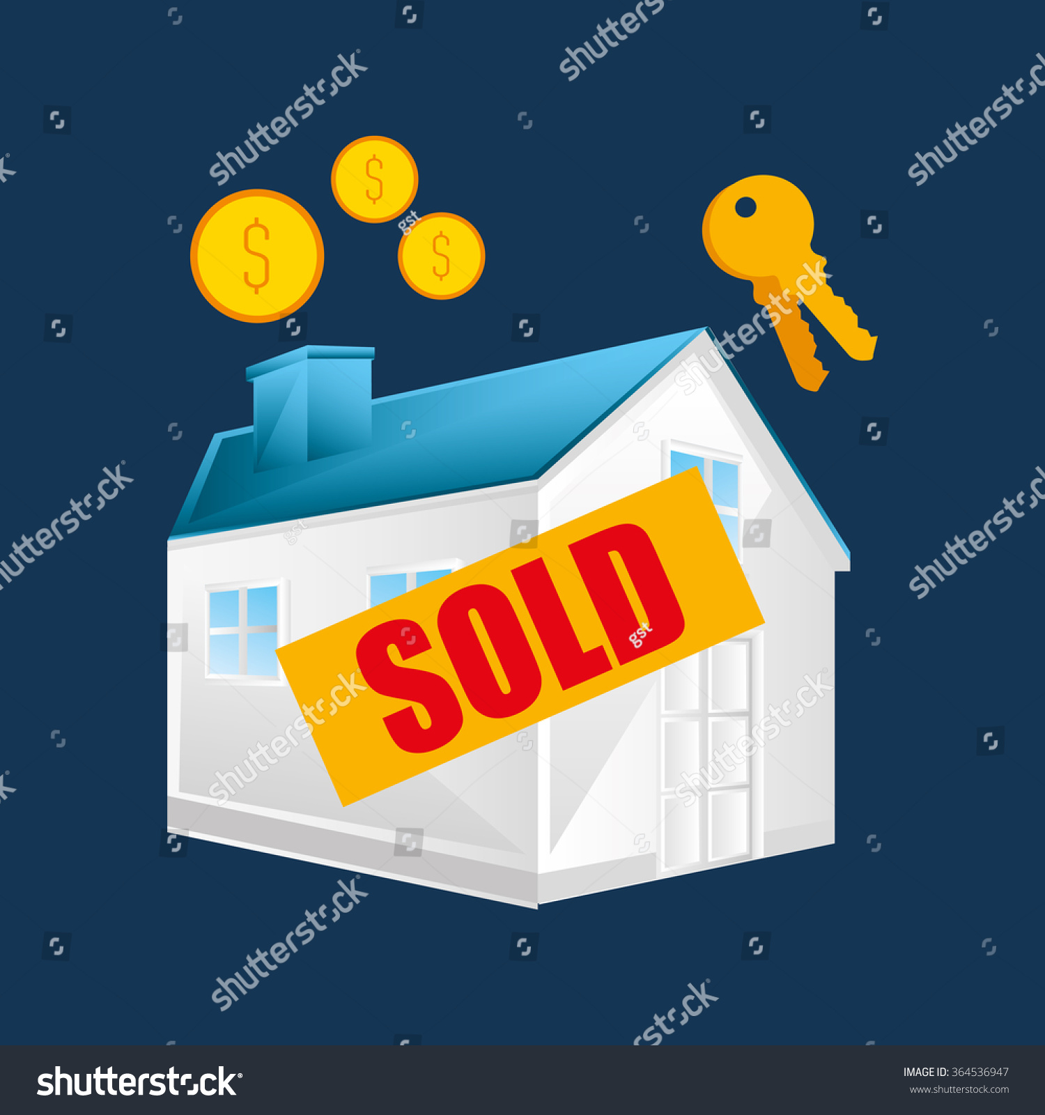 Real Estate Design Stock Vector (Royalty Free) 364536947 | Shutterstock