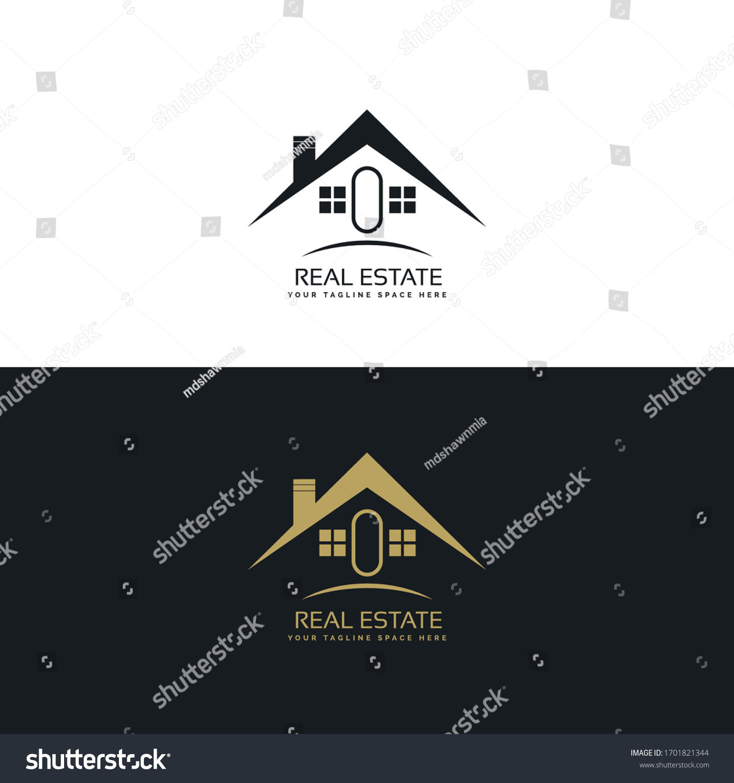 Real Estate Logo Design Samples Stock Vector (Royalty Free) 1701821344
