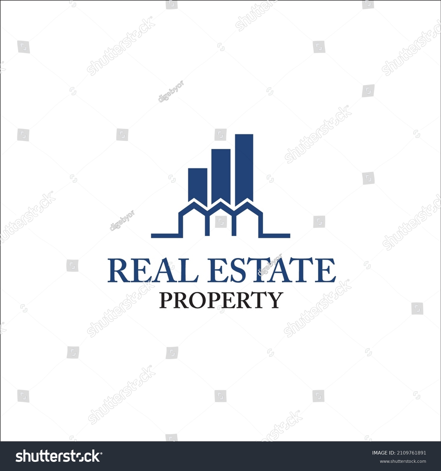 Real Estate Property Development Vector Logo Stock Vector (Royalty Free ...