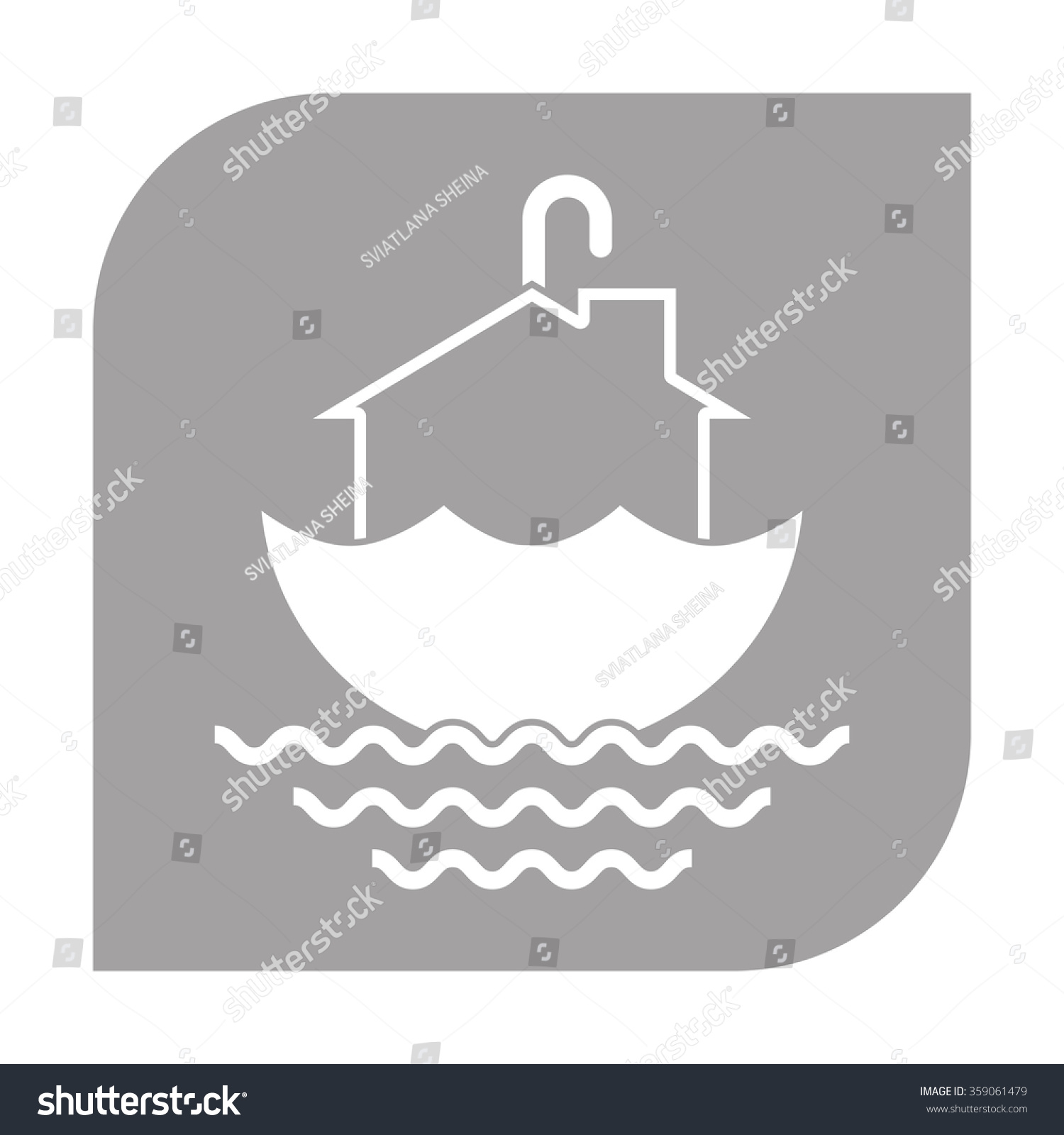 Real Estate Security Icon Stock Vector (Royalty Free) 359061479 ...