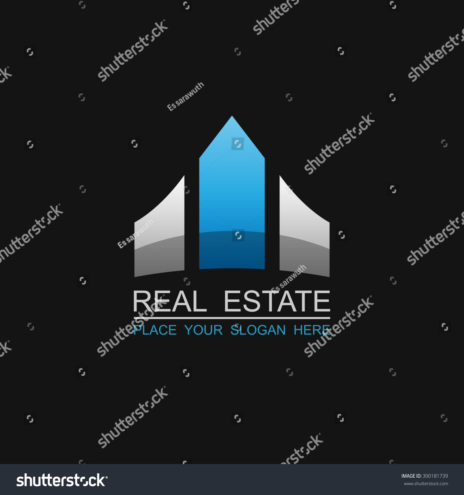 Real Estate Vector Logo Design Templatevector Stock Vector (Royalty ...
