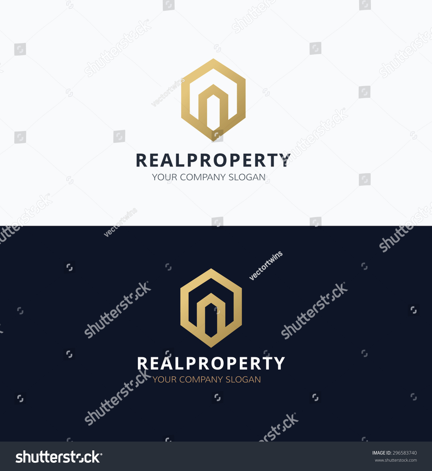 Real Estate Vector Logo Template Stock Vector (Royalty Free) 296583740 ...