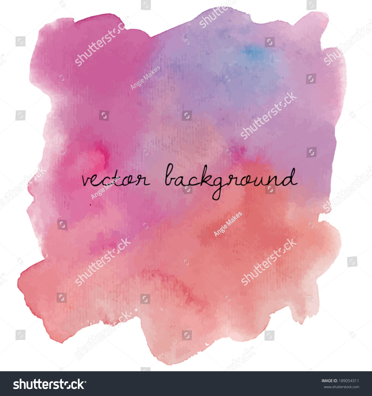 Real Watercolor Vector Paint Background Stock Vector (Royalty Free ...