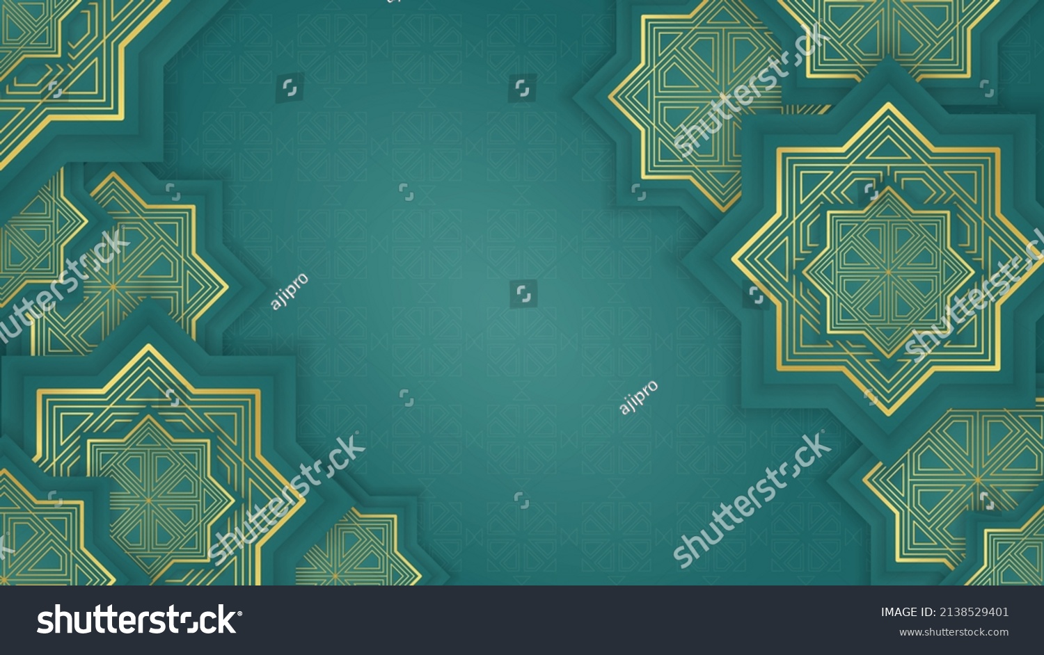 Realistic Arabic Ornamental Background Vector Stock Vector (Royalty ...