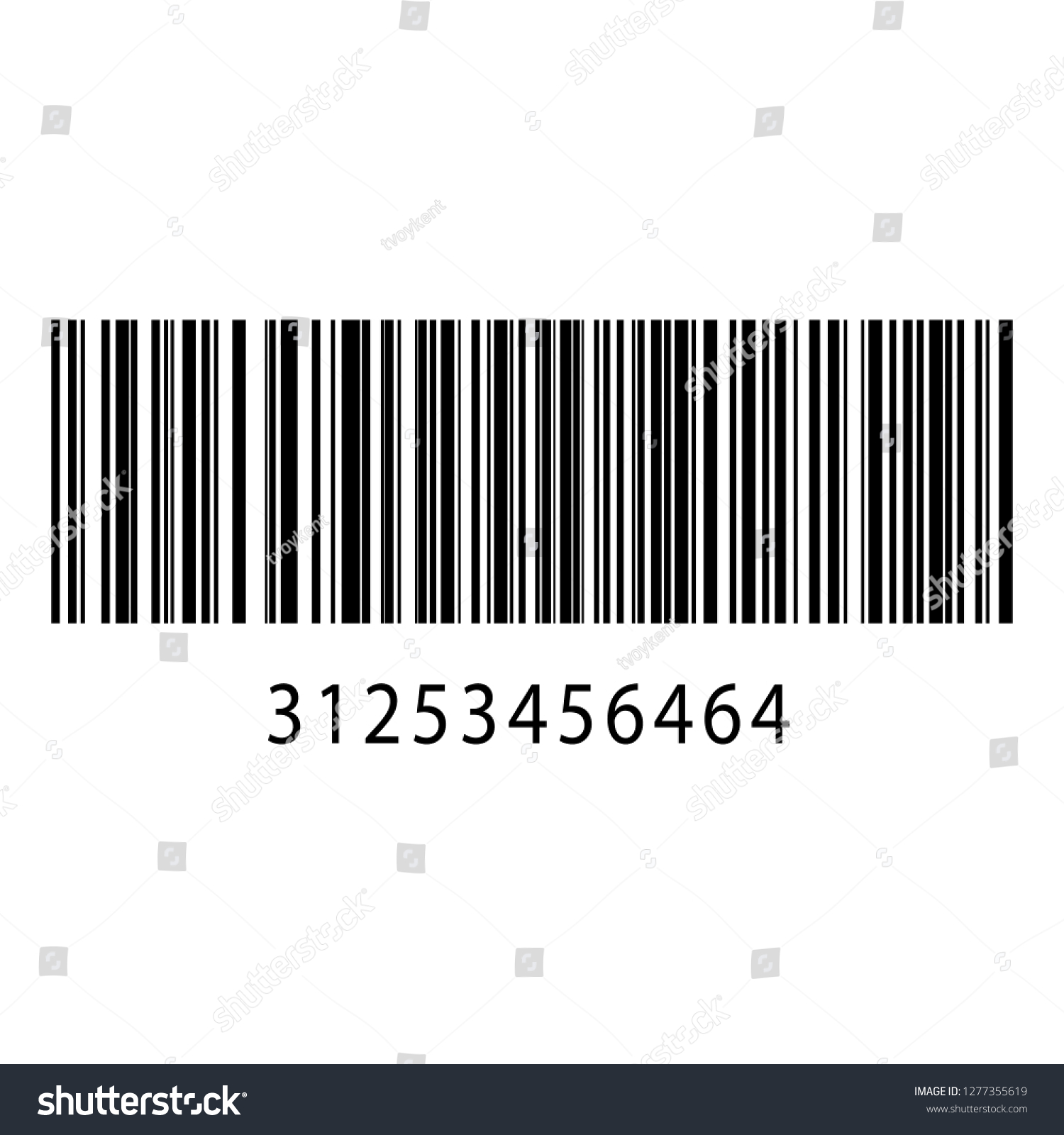 Realistic Barcode Icon Barcode Vector Illustration Stock Vector ...
