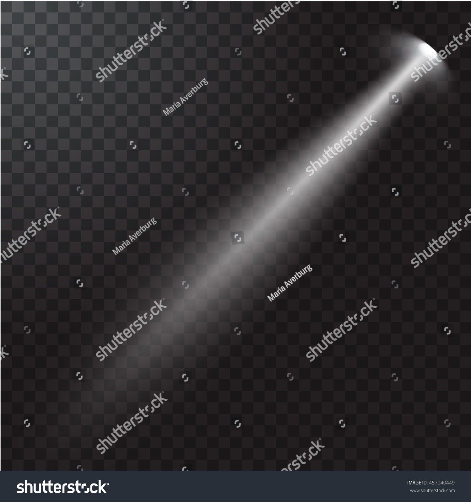 Realistic Beam Light On Transparent Background Stock Vector (Royalty ...