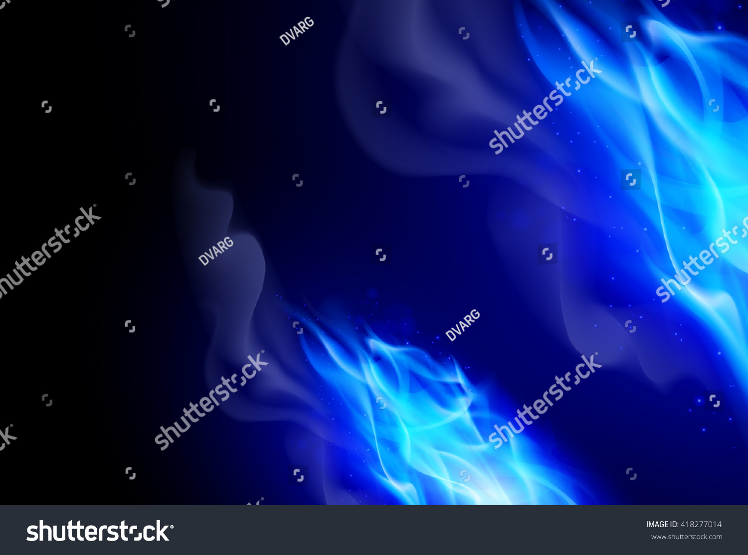 Realistic Blue Fire Flames Effect On: Stock-Vektorgrafik (Lizenzfrei ...