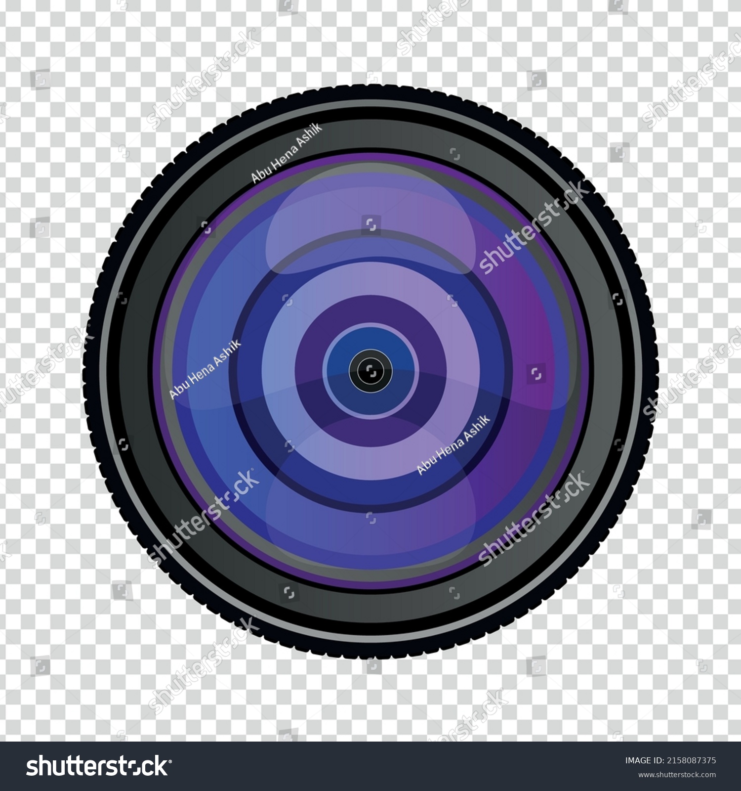 Realistic Camera Lens Texture 3d Vector Stock Vector (Royalty Free ...