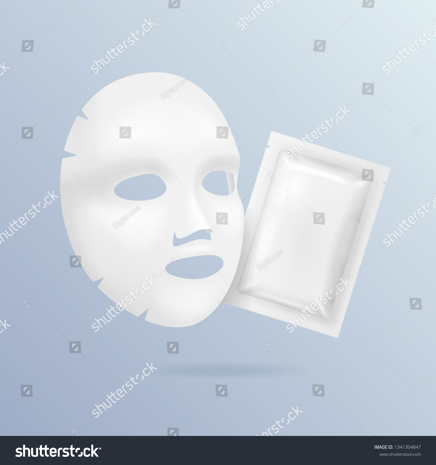 Realistic 3d Detailed White Blank Facial Stock Vector (Royalty Free ... Realistic 3d Detailed White Blank Facial Stock Vector (Royalty Free ...