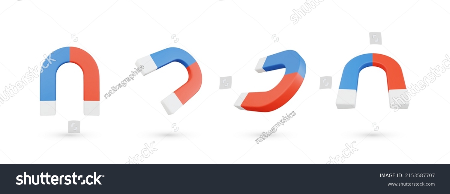 Realistic 3d Magnet Vector Object Illustration Stock Vector (Royalty ...