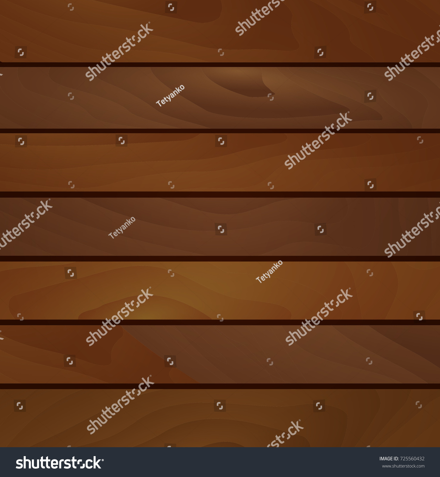 Realistic Dark Wood Texture Stock Vector (Royalty Free) 725560432