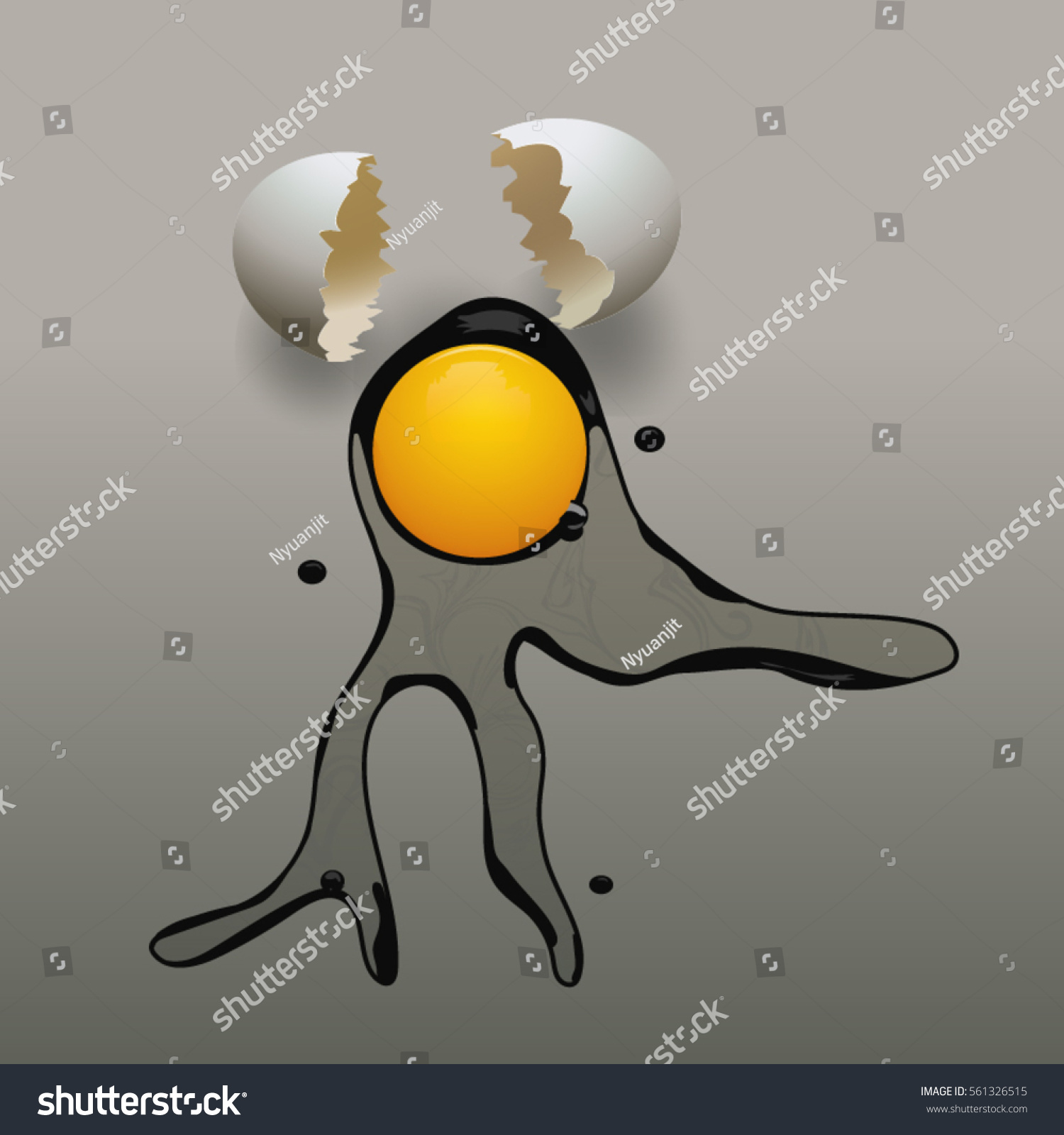 Realistic Egg Design By Vector Illustration Stock Vector (Royalty Free ...