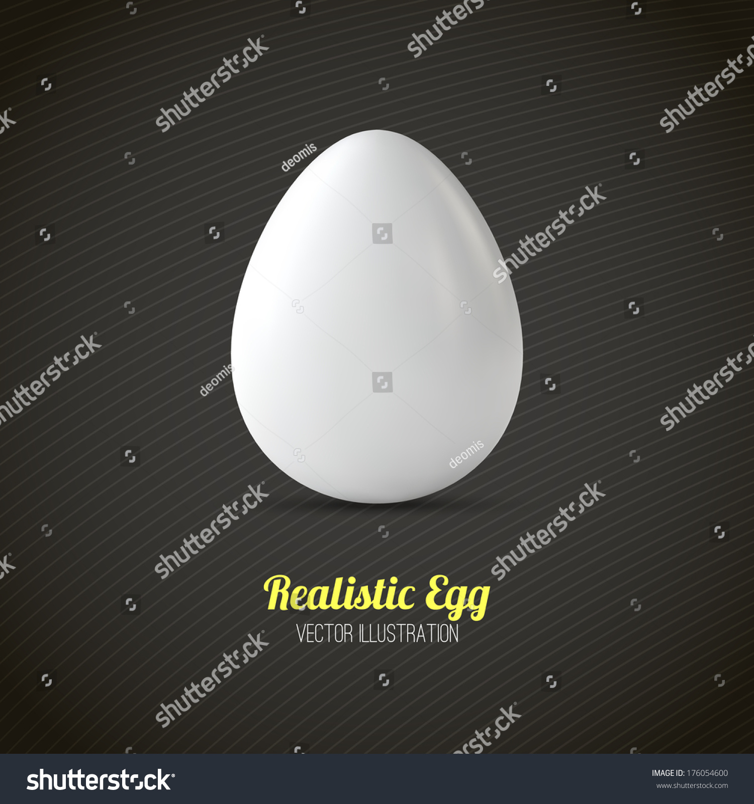 Realistic Egg Vector Illustration Stock Vector (Royalty Free) 176054600