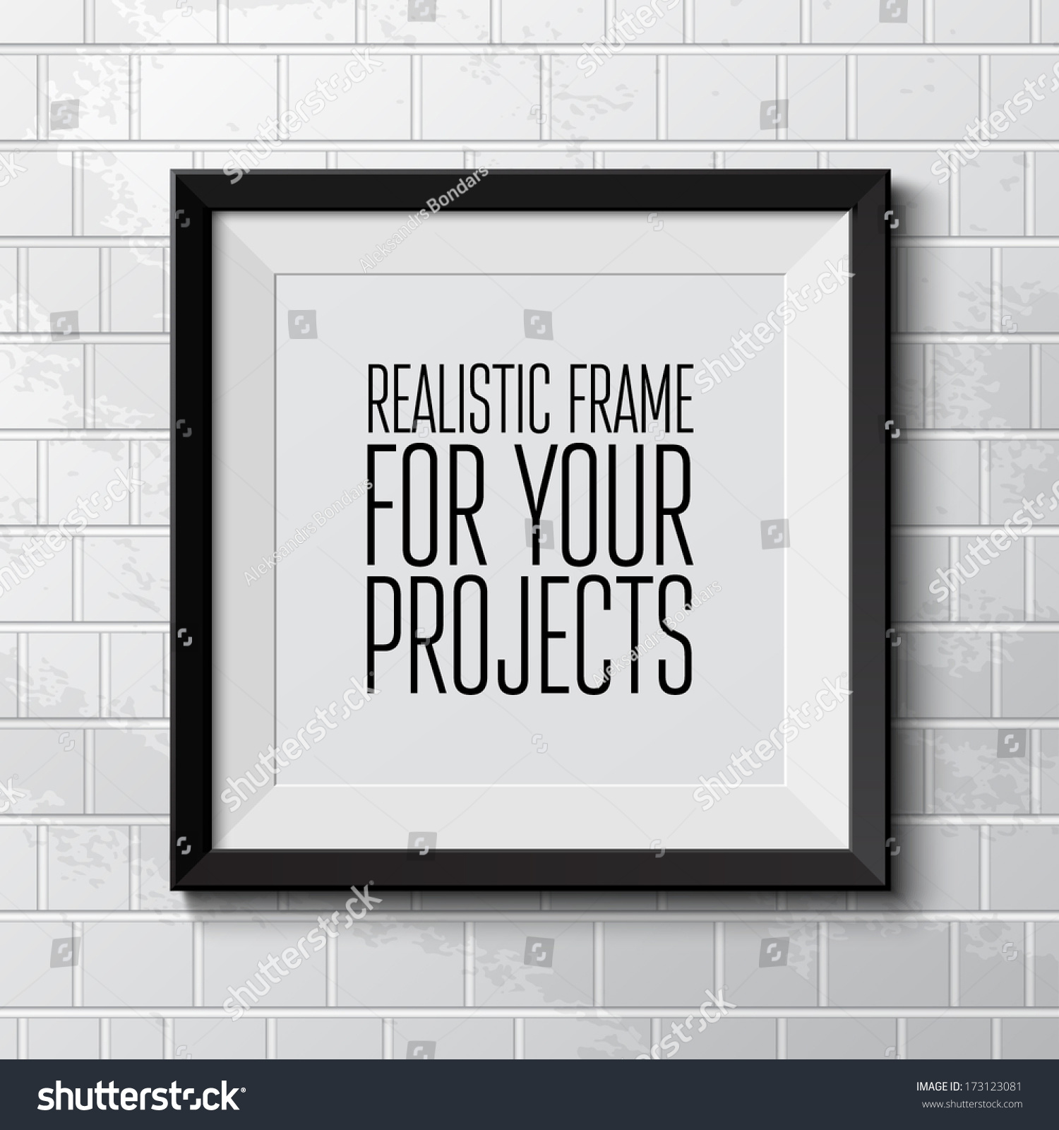 Realistic Frame Perfect Your Presentations Vector Stock Vector (Royalty ...