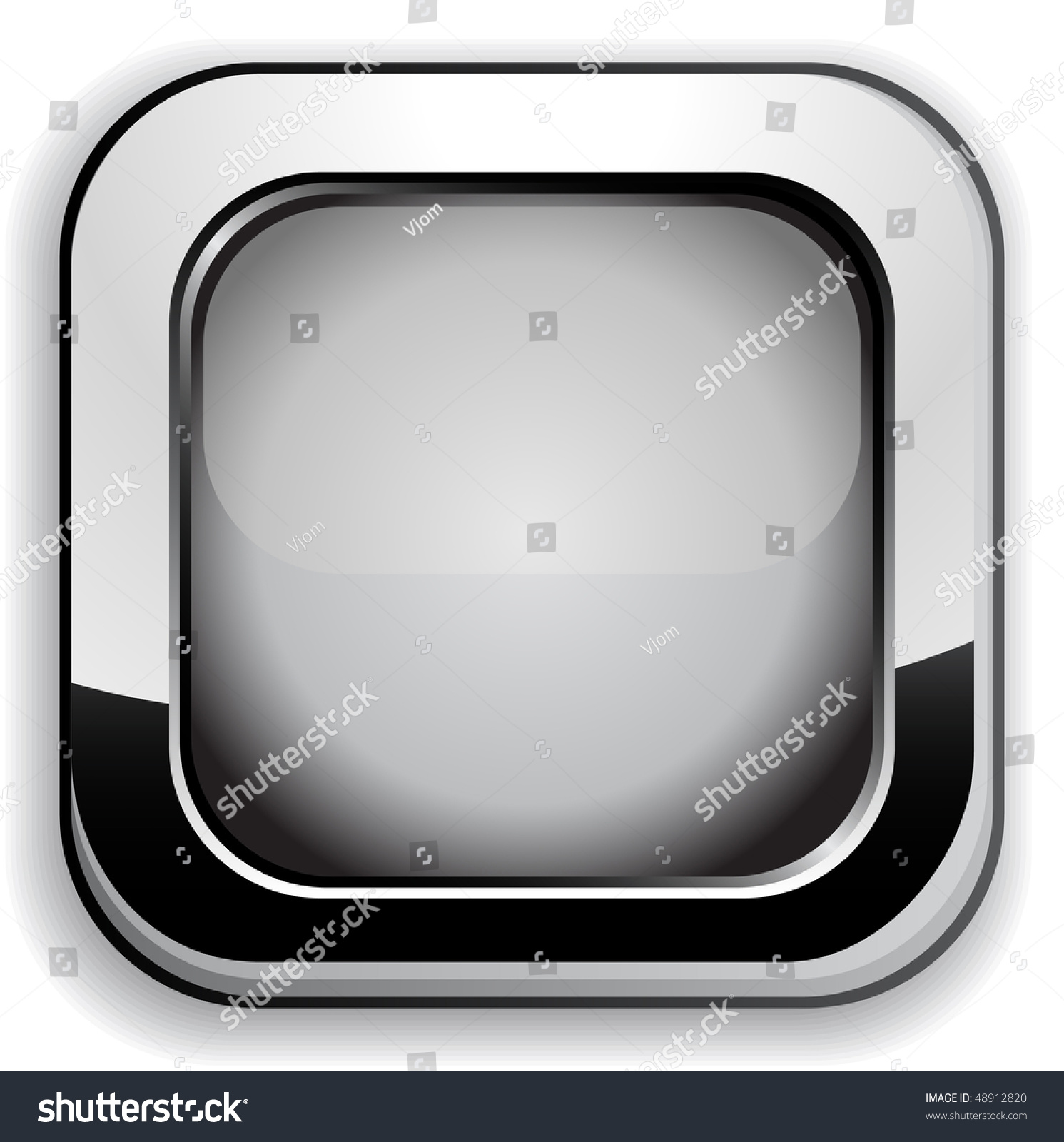 Realistic Gray Button Vector Illustration Stock Vector (Royalty Free ...