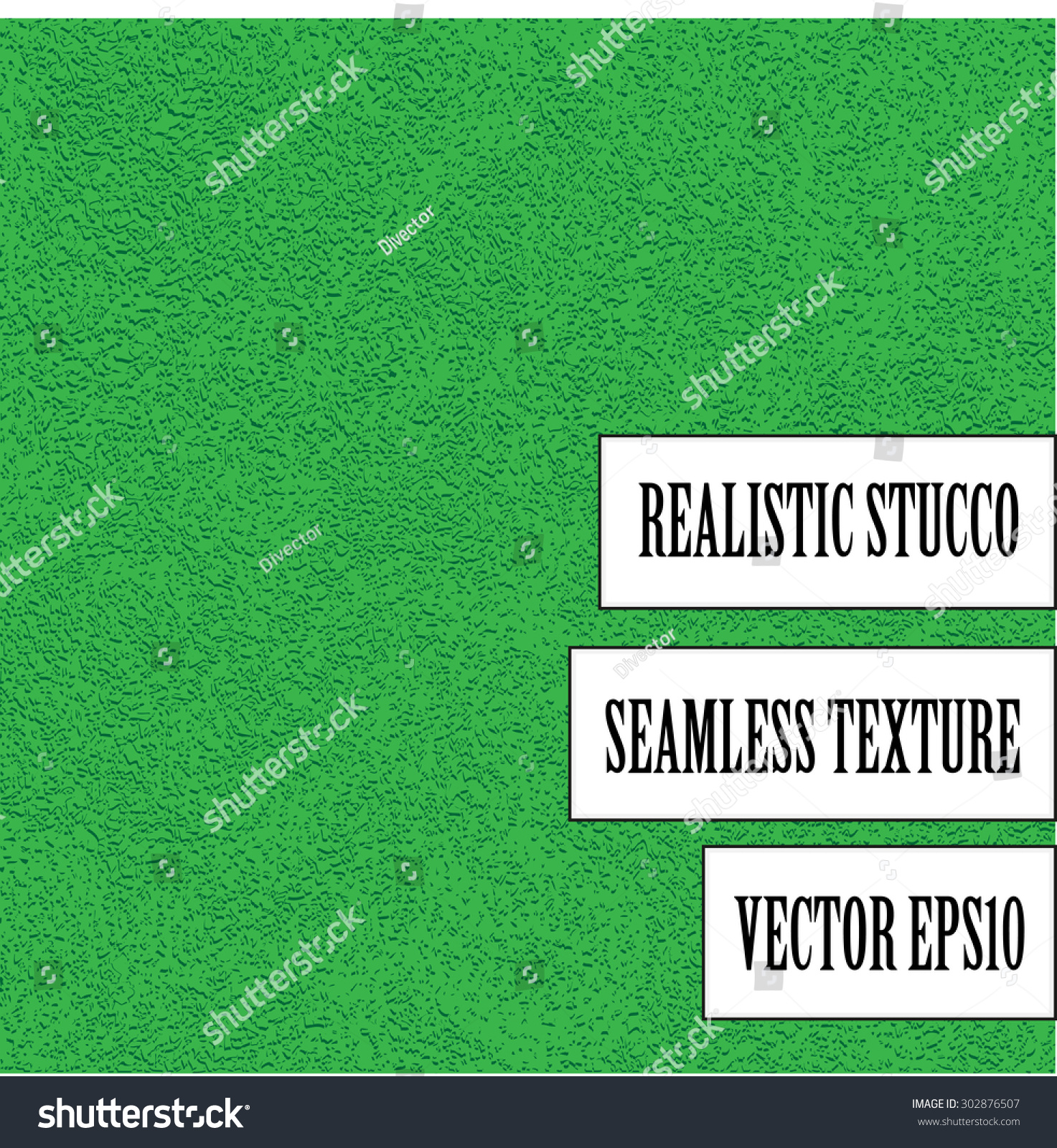 Realistic Green Stucco Vector Texture Seamless Stock Vector (Royalty ...
