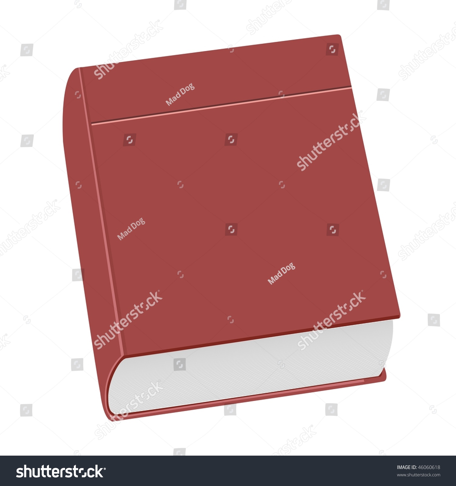 Realistic Illustration Closed Book Vector Stock Vector (Royalty Free ...