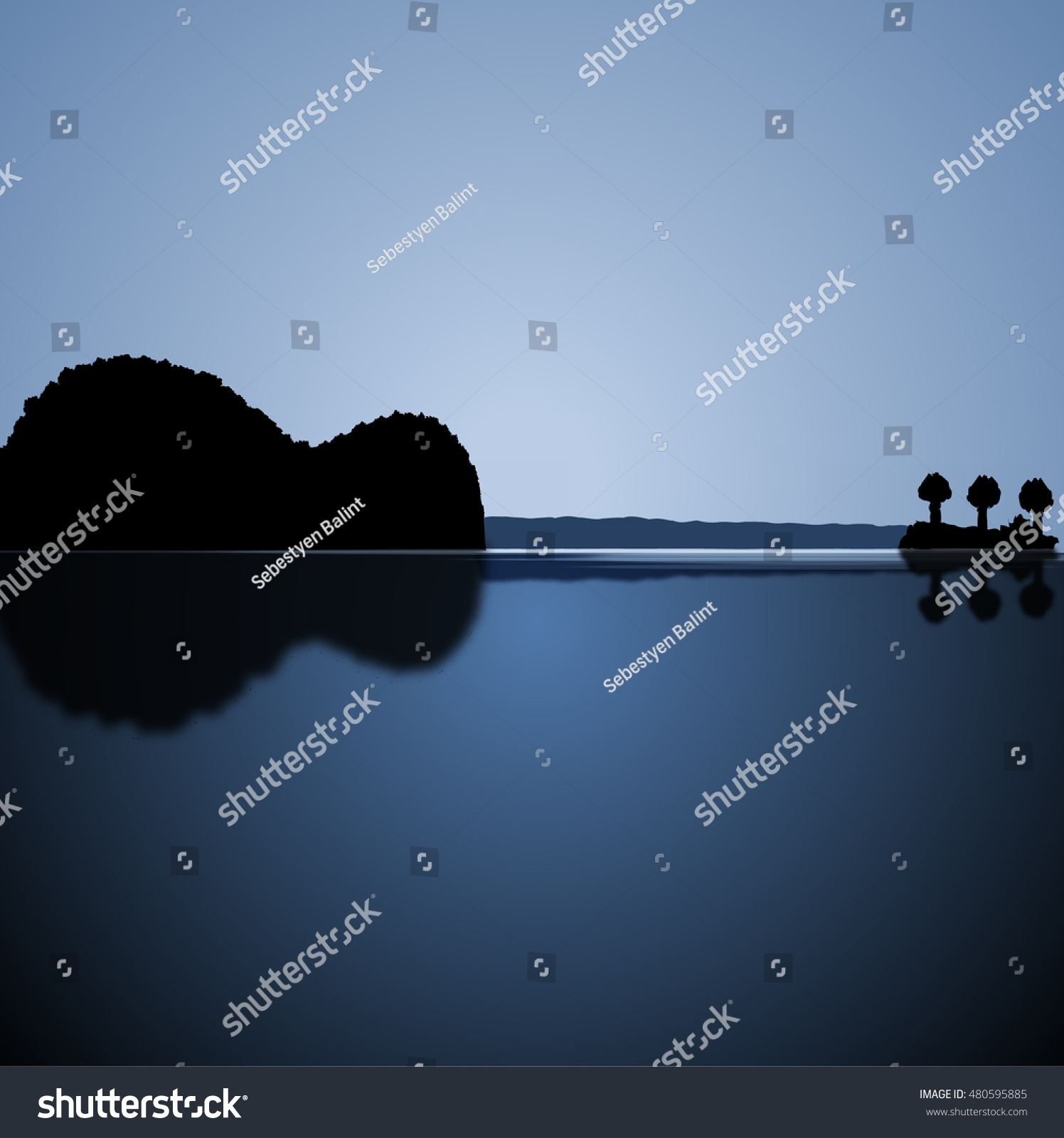 Realistic Landscape Forms Guitar Vector Stock Vector (Royalty Free ...