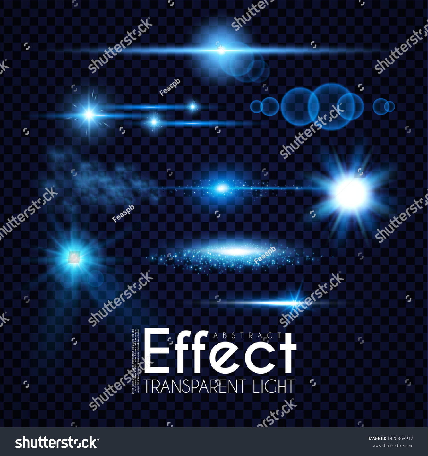 Realistic Lens Flare Elements Collection Light Stock Vector (Royalty ...