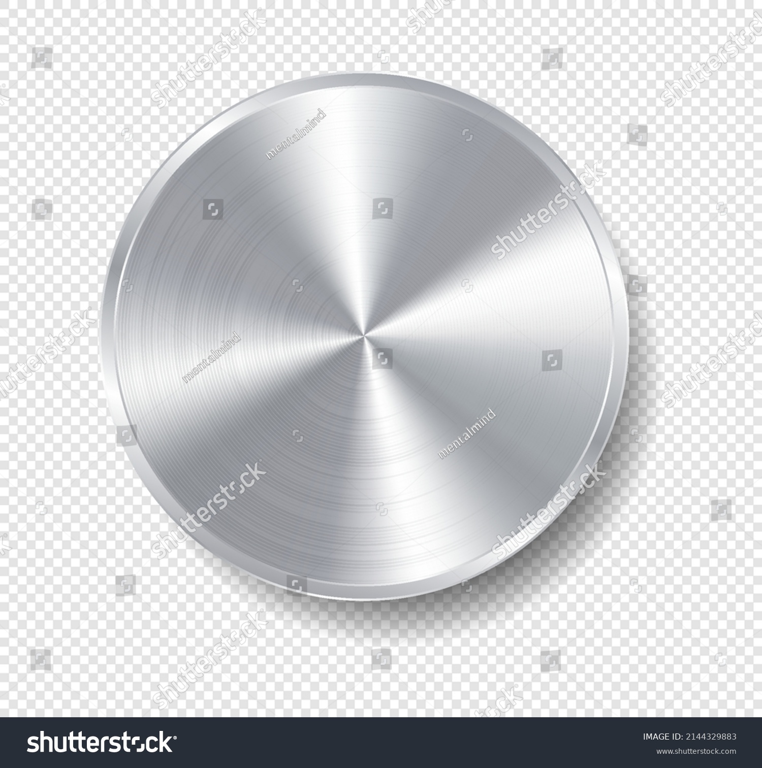 Realistic Metal Silver Texture Iron On Stock Vector (Royalty Free ...