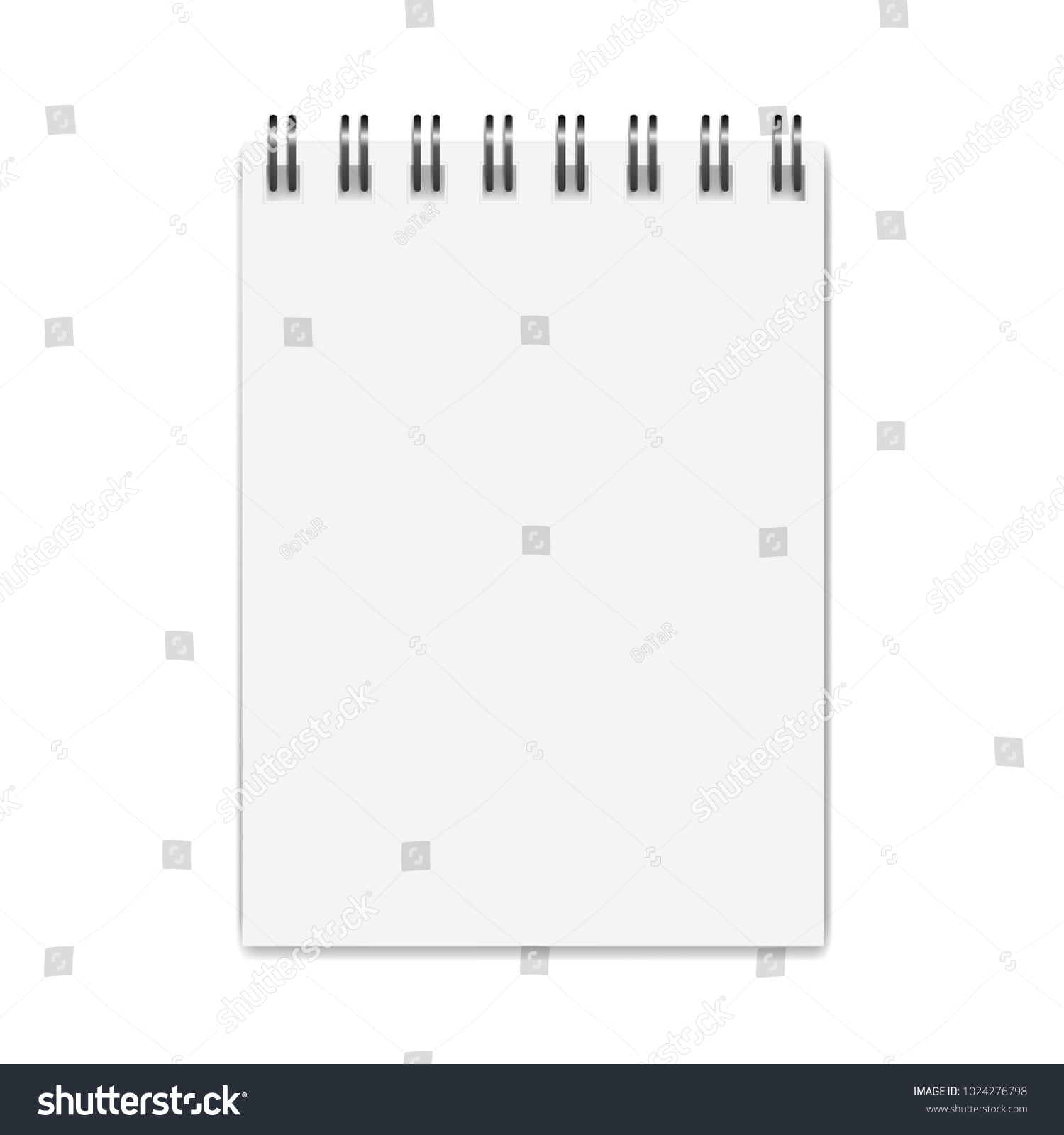 Realistic Notebook Exercise Book Vector Illustration Stock Vector ...