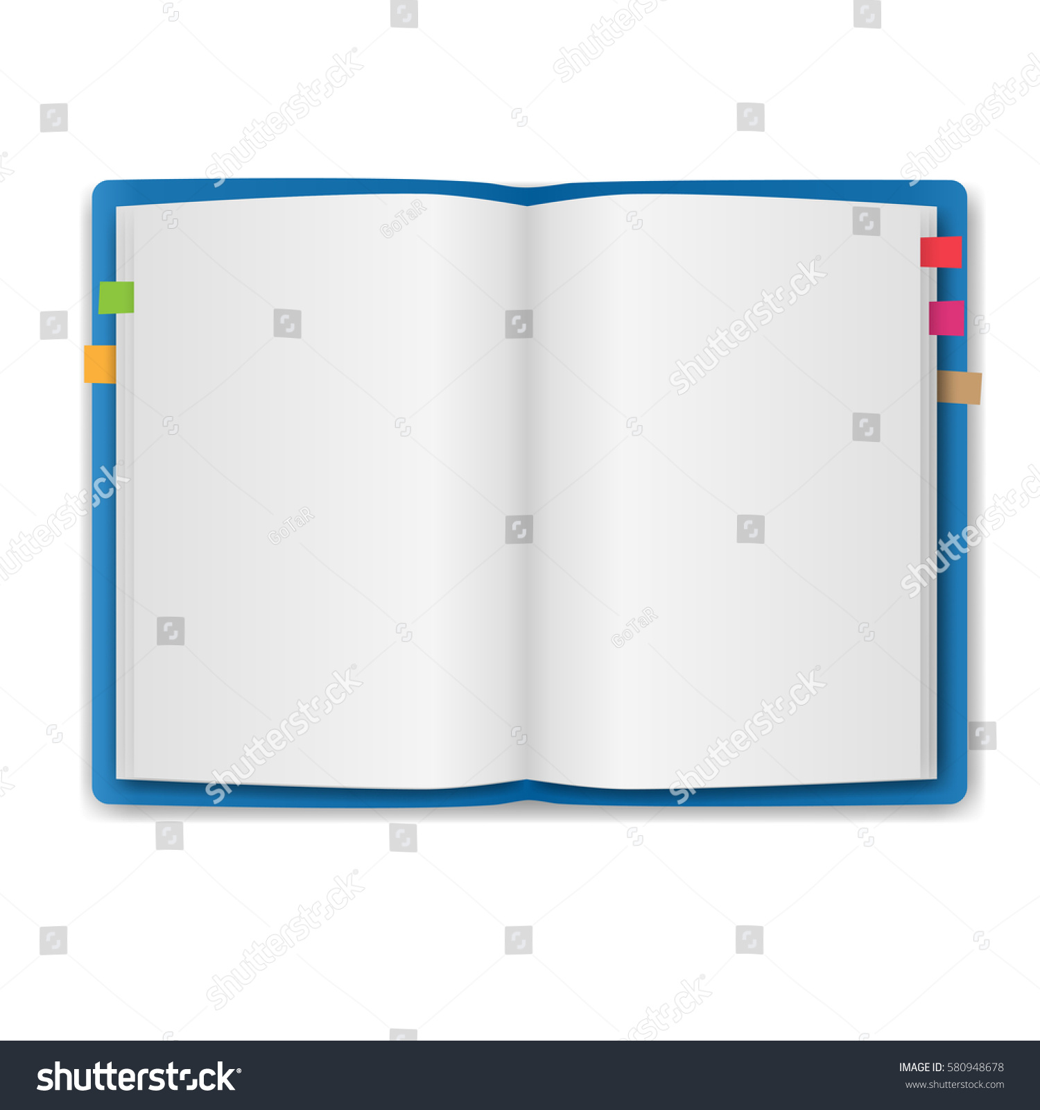 Realistic Notebook Exercise Book Vector Illustration Stock Vector ...