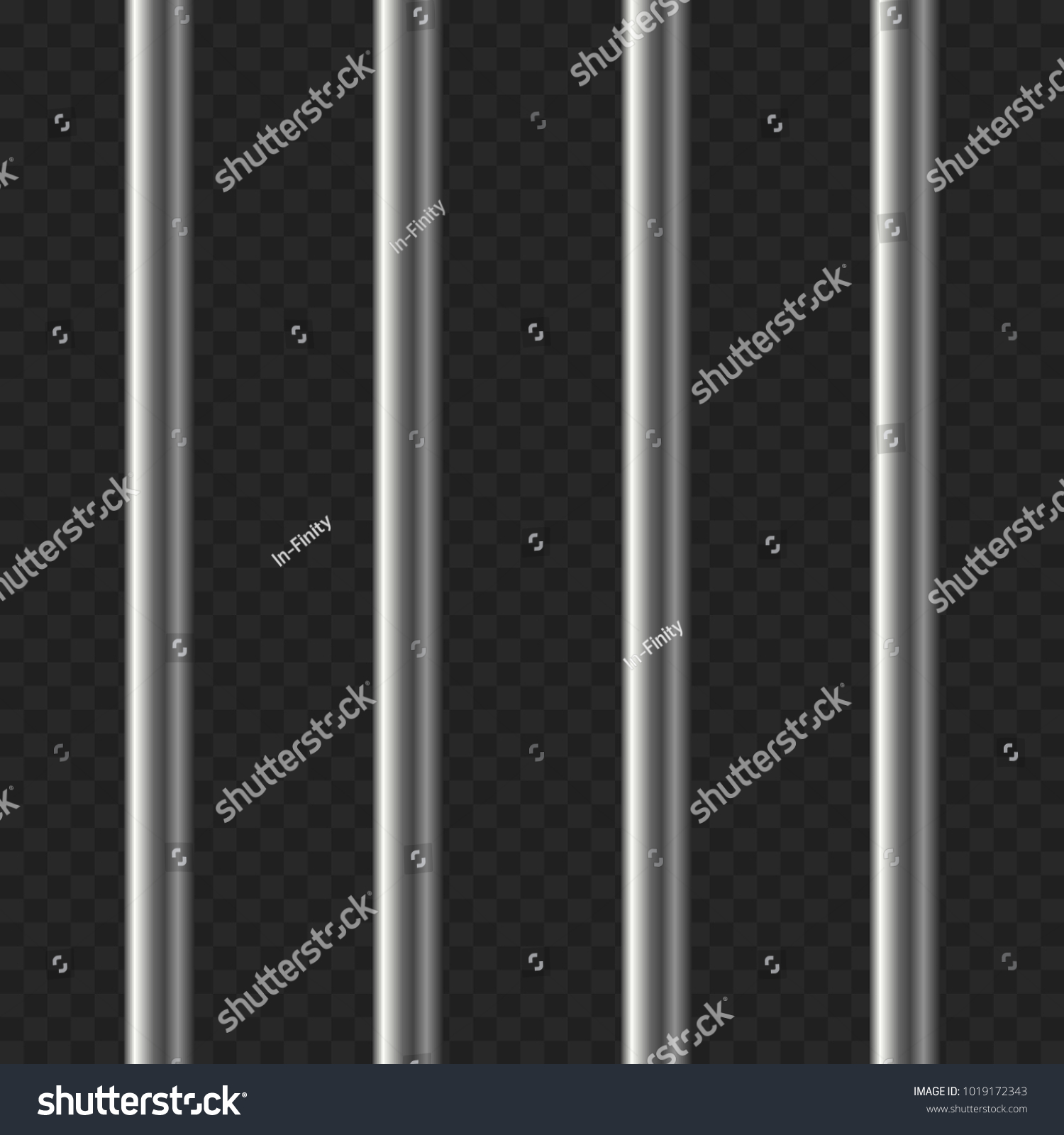 Realistic Prison Bars On Transparent Background Stock Vector (Royalty ...