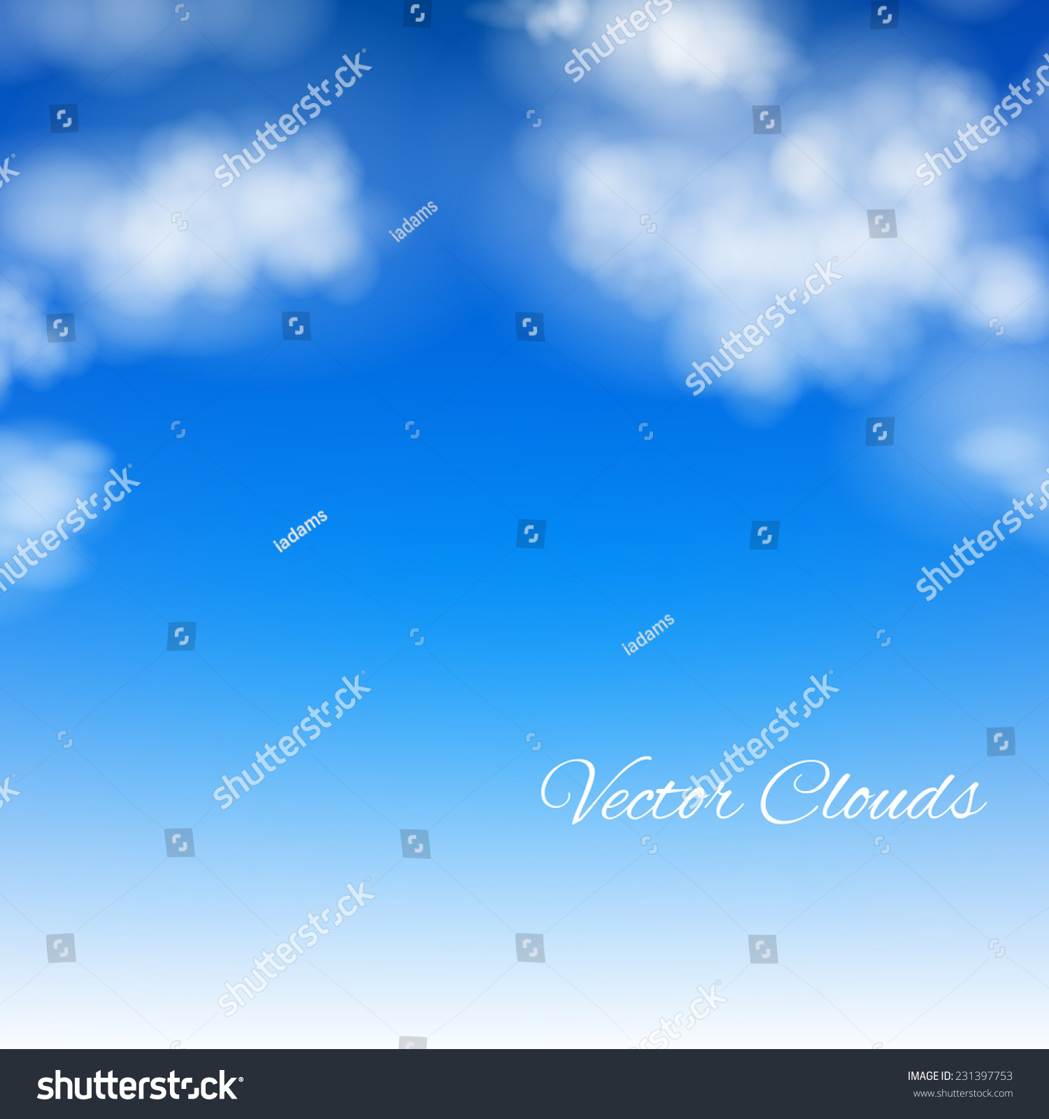 Realistic Sky Gradient Mesh Vector Illustration Stock Vector (Royalty ...
