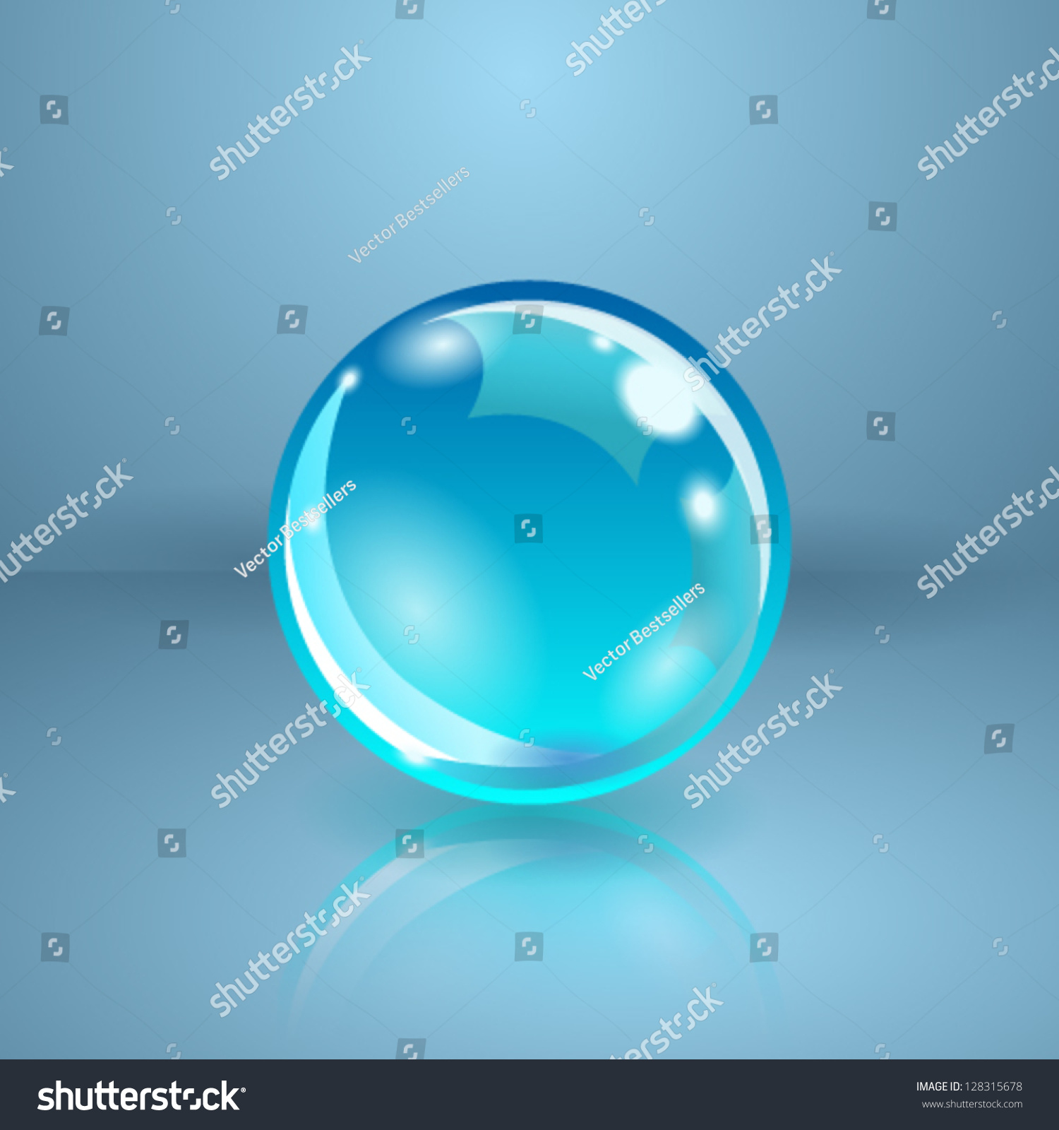 Realistic Sphere Ball Vector Illustration 스톡 벡터(로열티 프리) 128315678 ...