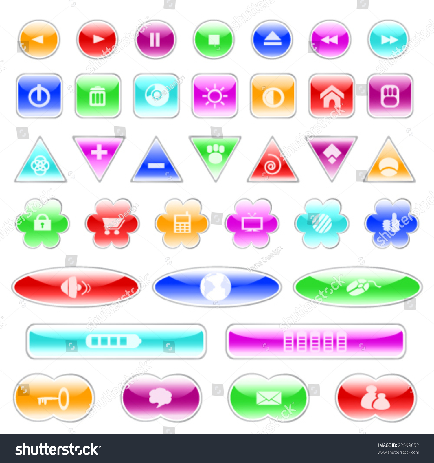 Realistic Symbols Stock Vector (Royalty Free) 22599652