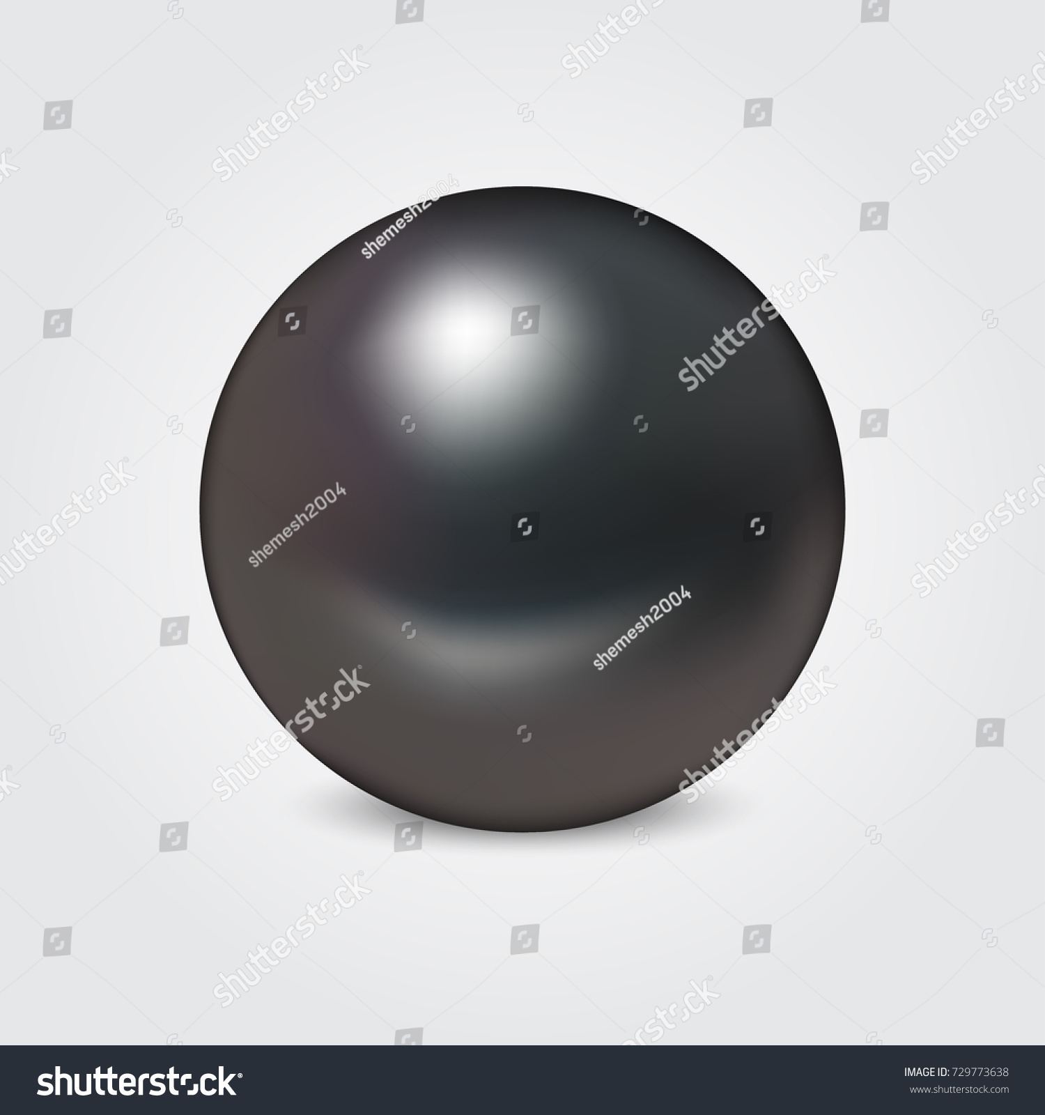 Realistic Vector Black Pearl: เวกเตอร์สต็อก (ปลอดค่าลิขสิทธิ์ ...