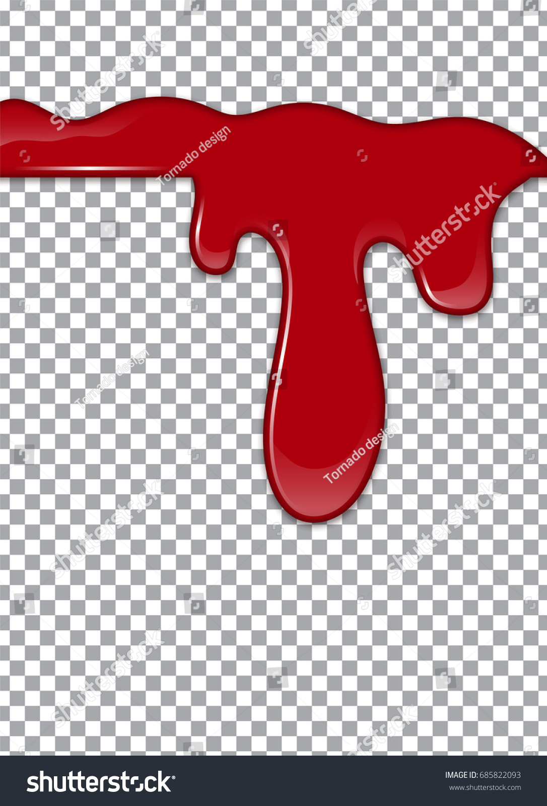 Realistic Vector Blood Transparent Background Vector: เวกเตอร์สต็อก ...