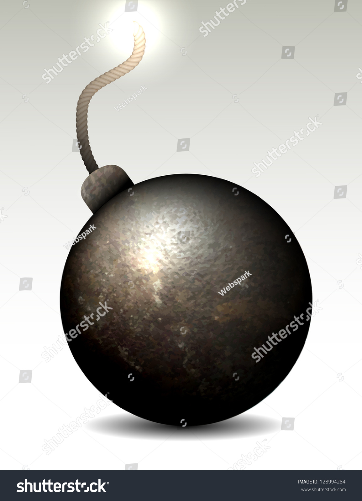Realistic Vector Bomb Eps10 Stock Vector (Royalty Free) 128994284 ...