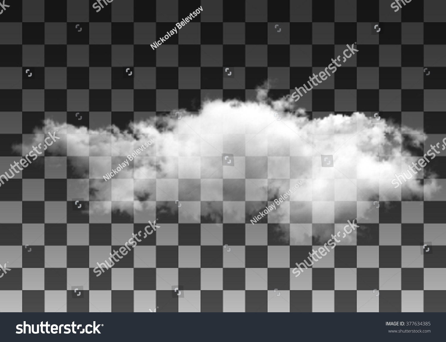 Vektor Stok awan vektor realistis pada latar belakang (Tanpa Royalti ...