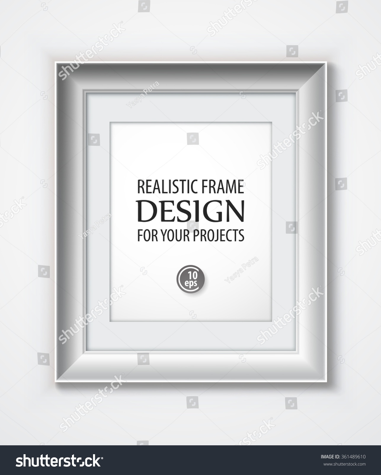 Realistic Vector Frame Template Vector Illustration: เวกเตอร์สต็อก ...