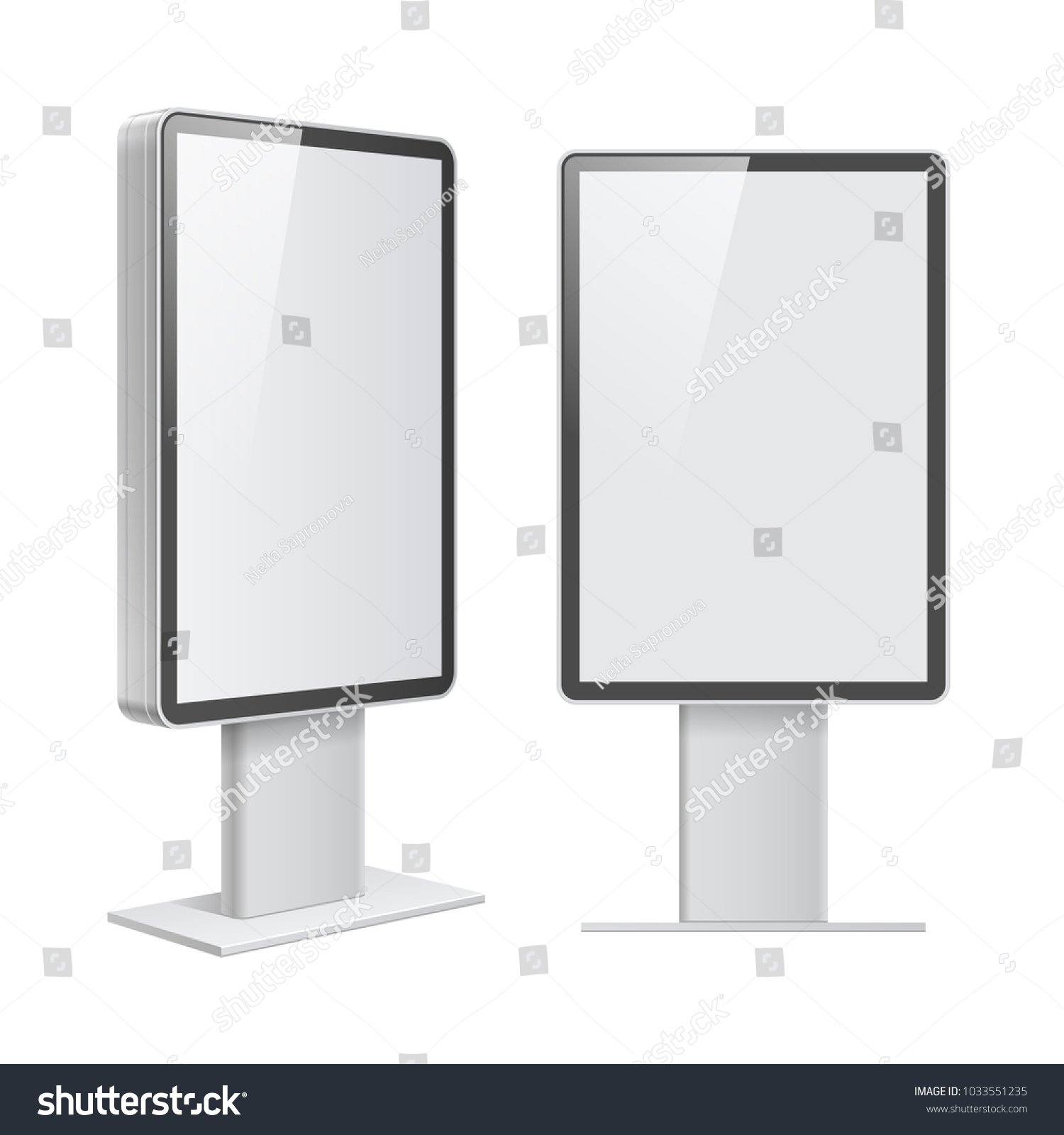 Realistic Vector Light Box Template On Stock Vector (Royalty Free ...